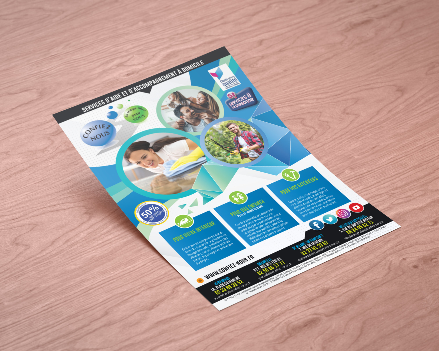 Flyer – Service d’Aide et Accompagnement – Activa Online pour Confiez-Nous